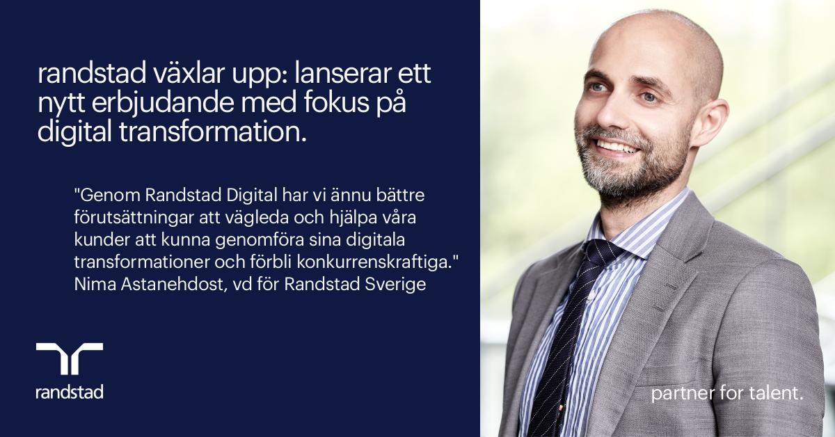 Randstad växlar upp och lanserar ett nytt erbjudande med fokus på digital transformation | Randstad
